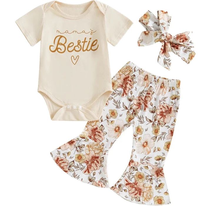 Little Eedie | Baby Girl Flare Set | Mama's Bestie Flare Set